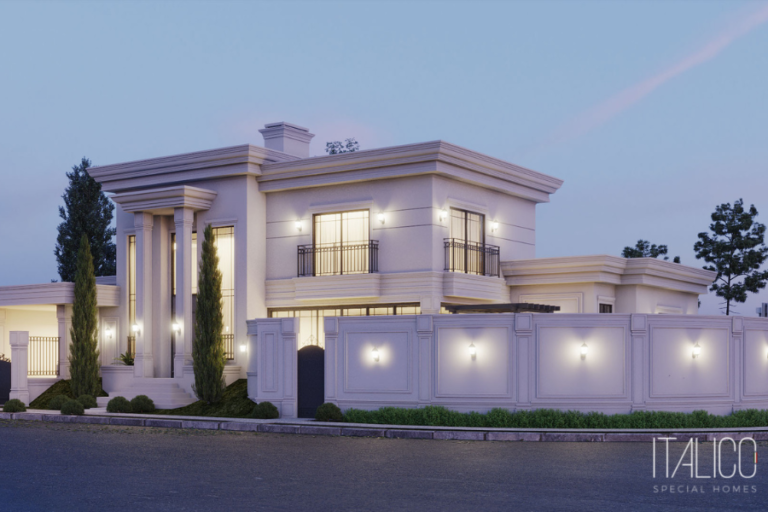Projeto de casa Estilo Neoclássico